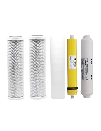 American Water Solutions Reverse Osmosis Filter Kit Compatible to Watts WP5-50 Reverse Osmosis System