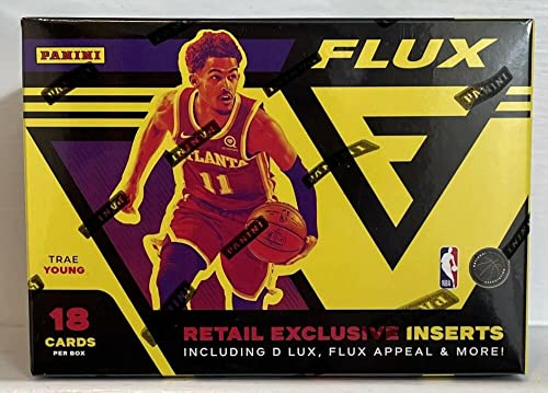 2020-21 Panini Flux NBA Basketball Factory Sealed Blaster Box 18 Cards 2 Blaster Exclusive Mojo Prizms Per Box. Chase autographs and rare parallel rookie cards of Lamelo Ball, Anthony Edwards, Tyrese Haliburton, Wiseman and Others. Look for rare second ye