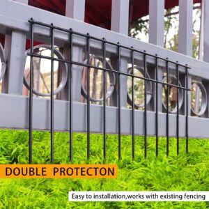 ADAVIN Small/Medium Animal Barrier Fence,25Pack 20in(L) X12in(H) Dog Digging Fence Barrier, Garden Fence Animal Barrier for Dogs Rabbits Raccoons, Metal Fence Panel for Outdoor Patio.Total 42Ft(L)