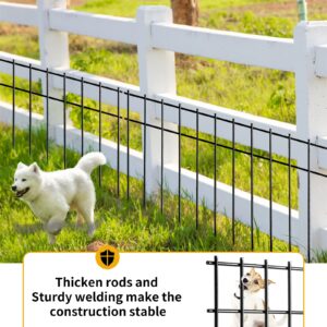 ADAVIN Small/Medium Animal Barrier Fence,25Pack 20in(L) X12in(H) Dog Digging Fence Barrier, Garden Fence Animal Barrier for Dogs Rabbits Raccoons, Metal Fence Panel for Outdoor Patio.Total 42Ft(L)