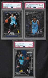 psa 10 ja morant 3 card rookie lot panini prizm, my house optic & instant impact graded psa gem mint 10 nba superstar player