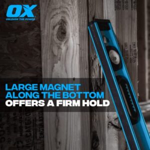 OX TOOLS Trade 32-Inch Aluminum "I" Beam Level with Vial Window | Magnetic & Reinforced End Caps