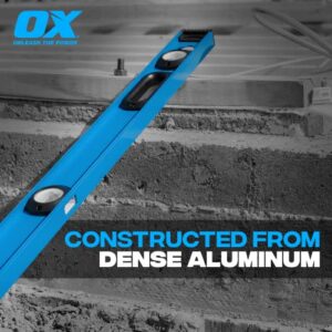 OX TOOLS Trade 32-Inch Aluminum "I" Beam Level with Vial Window | Magnetic & Reinforced End Caps