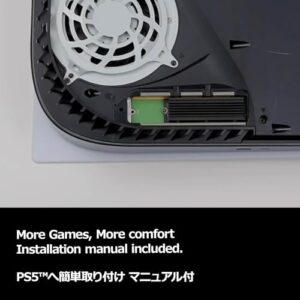 Nextorage Japan 1TB(1000GB) Internal SSD Work with New Playstation 5 Console and PC M.2 2280 Gen4 NVMe with Heatsink NEM-PA1TB/N SYM Maximum Transfer Rate Read: 7300MB/s, Write: 6000MB/s