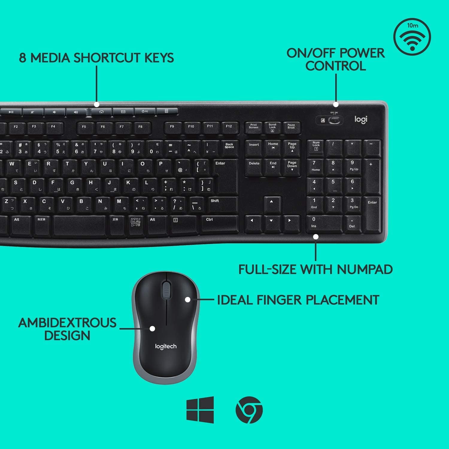 Logitech MK270 Wireless Keyboard and Mouse Combo - Pack 4