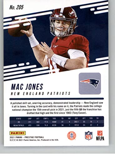 2021 Panini Prestige #205 Mac Jones NM-MT RC Rookie Patriots