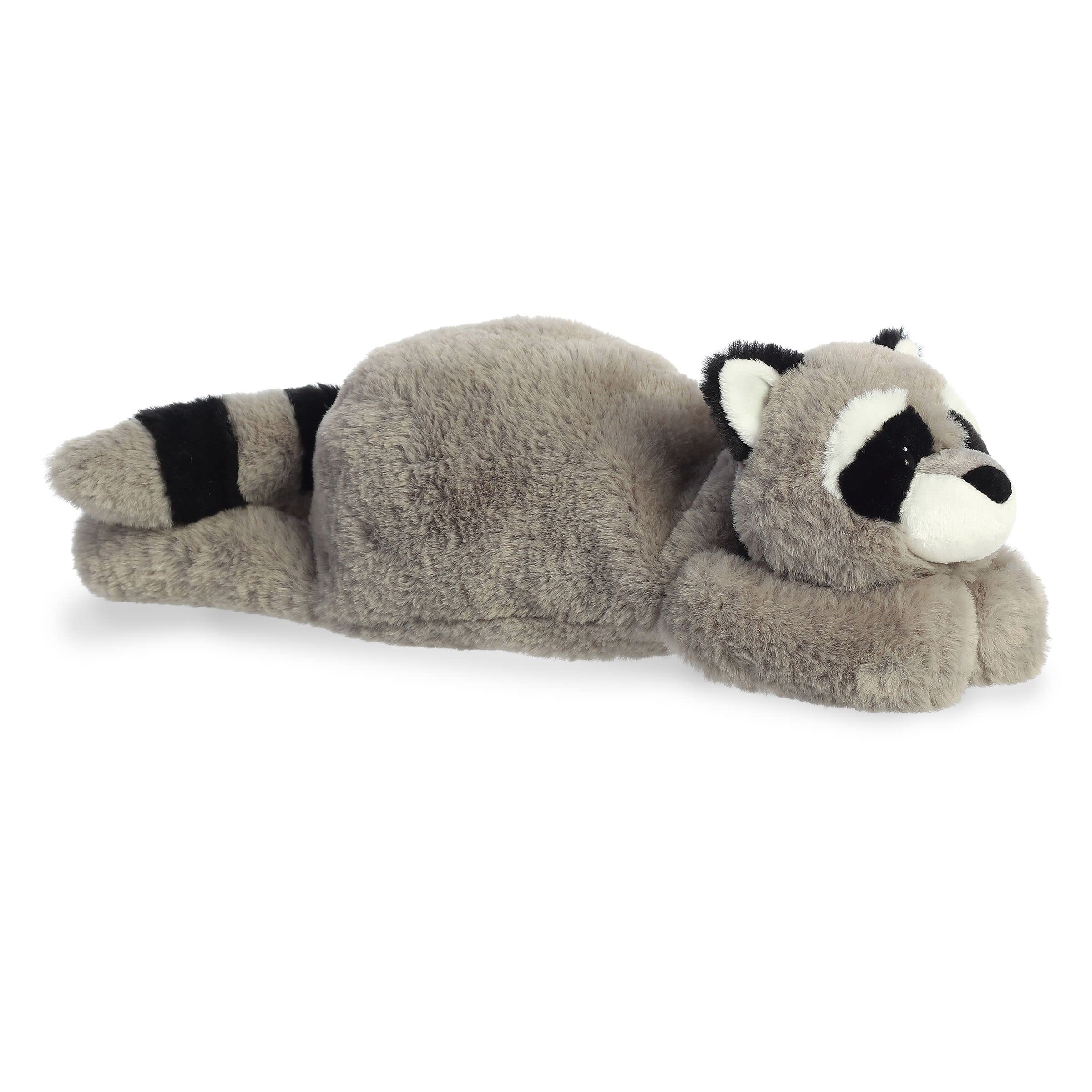 Aurora® Laid-Back Snoozles™ Raccoon Stuffed Animal - Cuddly Comfort - Imaginative Playtime - Gray 18 Inches