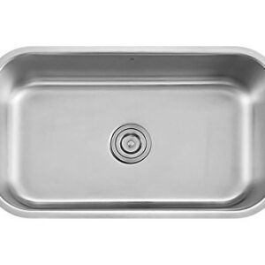 ZUHNE 30-Inch Stainless Steel Single Bowl Undermount Kitchen Sink