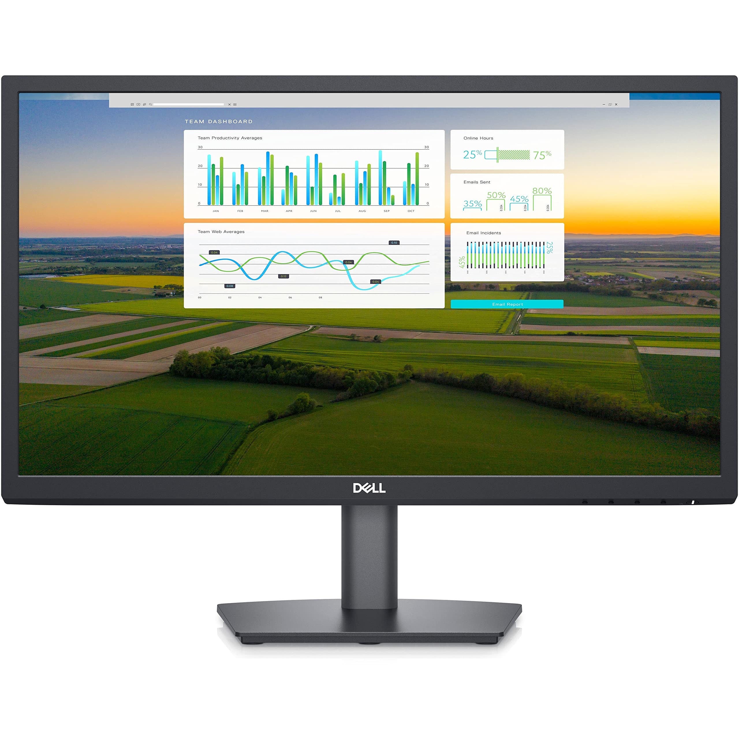 Dell E2222H 21.5" Full HD LED LCD Monitor - 16:9 - Black