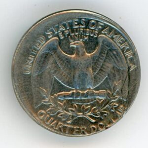 1983 P Washington Broad Struck Error Quarter AU-53