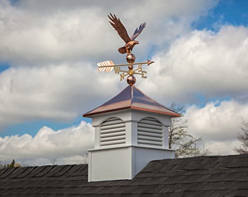 Good Directions CL26V Carlisle Vinyl 26 Inches Square x 35 Inches High for a 1 Car Garage or Shed Cupola, White