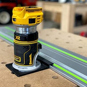 ToolCurve's Guide Rail Adapter Compatible with Dewalt Router - Made in USA