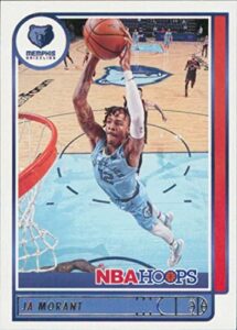 2021-22 panini nba hoops #132 ja morant memphis grizzlies official nba basketball card in raw (nm or better) condition