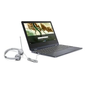 lenovo ideapad 3 chromebook - 14.0" - intel celeron n4020-4gb - 64gb emmc - abyss blue - chrome os - 82c1002aus (bundle with headset)