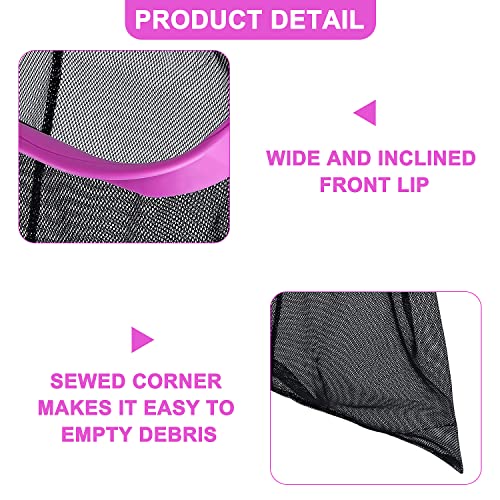 Professional Luxury Pool Skimmer/Pool Cleaner, Pool Leaf Net & Heavy Duty Reinforced Swimming Pool Deep-Bag Rake Net,Fine Mesh Net, for Outdoor & Indoor Swimming Pools,Hot Tub and Spas (Purple)