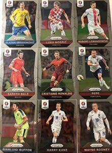 2016 panini prizm uefa soccer 250 card set with cristiano ronaldo, luka modric, rooney and zlatan plus