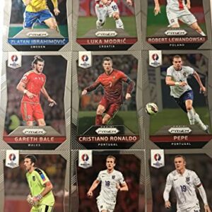 2016 Panini PRIZM UEFA Soccer 250 Card Set with Cristiano Ronaldo, Luka Modric, Rooney and Zlatan PLUS