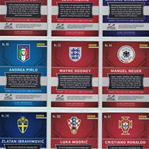 2016 Panini PRIZM UEFA Soccer 250 Card Set with Cristiano Ronaldo, Luka Modric, Rooney and Zlatan PLUS