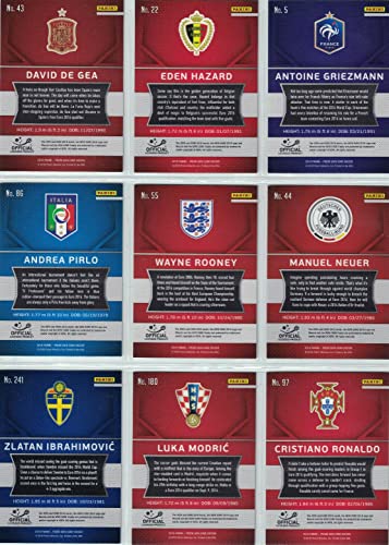 2016 Panini PRIZM UEFA Soccer 250 Card Set with Cristiano Ronaldo, Luka Modric, Rooney and Zlatan PLUS