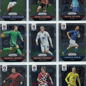 2016 Panini PRIZM UEFA Soccer 250 Card Set with Cristiano Ronaldo, Luka Modric, Rooney and Zlatan PLUS