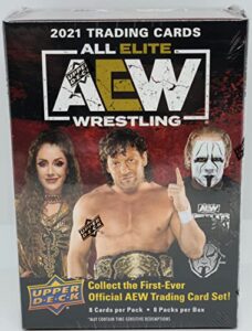 2021 upper deck aew all elite wrestling trading cards blaster box (64 cards per box)