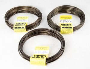 3 mix 100 g/roll genuine japanese aluminum dark brown bonsai training wire - 1.5 mm / 2.0 mm / 2.5 mm