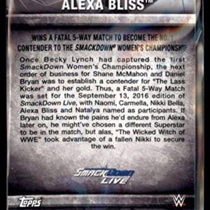 2017 Topps WWE Women's Division - Matches and Moments WWE #WWE-6 Alexa Bliss