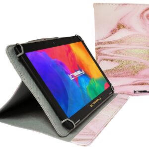 LINSAY 10.1" 1280x800 IPS 2GB RAM 32GB Android 11 Tablet with Pink Glaze Case, Pop Holder and Pen Stylus