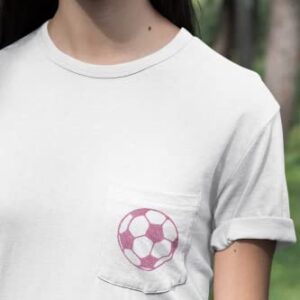 Soccer Ball Iron On Vinyl Decal, Tshirt Hoodie Decal, Heat Transfer, Sport Ball, Soccer Team Iron On Patch, Pick Size Color, Iron On Almost Anything in 5 Min (red)