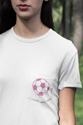 Soccer Ball Iron On Vinyl Decal, Tshirt Hoodie Decal, Heat Transfer, Sport Ball, Soccer Team Iron On Patch, Pick Size Color, Iron On Almost Anything in 5 Min (red)