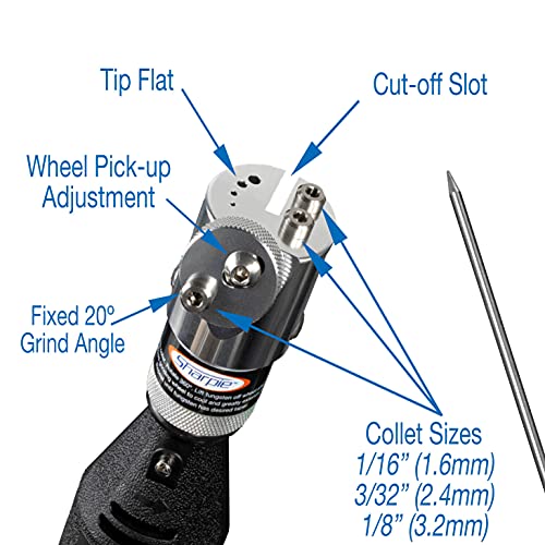 Sharpie SD Corded Tungsten Electrode Sharpener Grinder, 20° Grind Angle