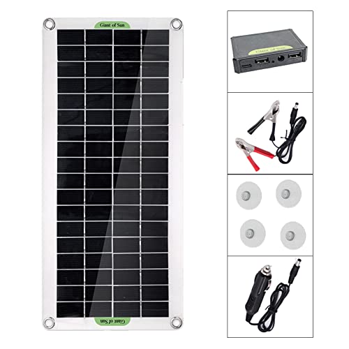 VISLONE Polycrystalline Solar Panel Flexible Solar Panel for Camping Car Traveling Outdoor Emergency Power Accessory