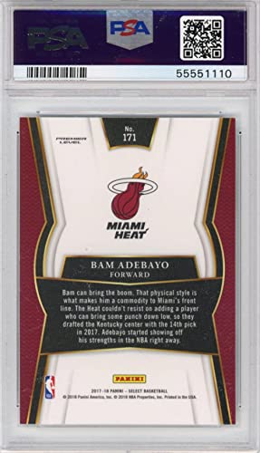 Graded 2017-18 Panini Select Bam Adebayo #171 Rookie RC Basketball Card PSA 10 Gem Mint