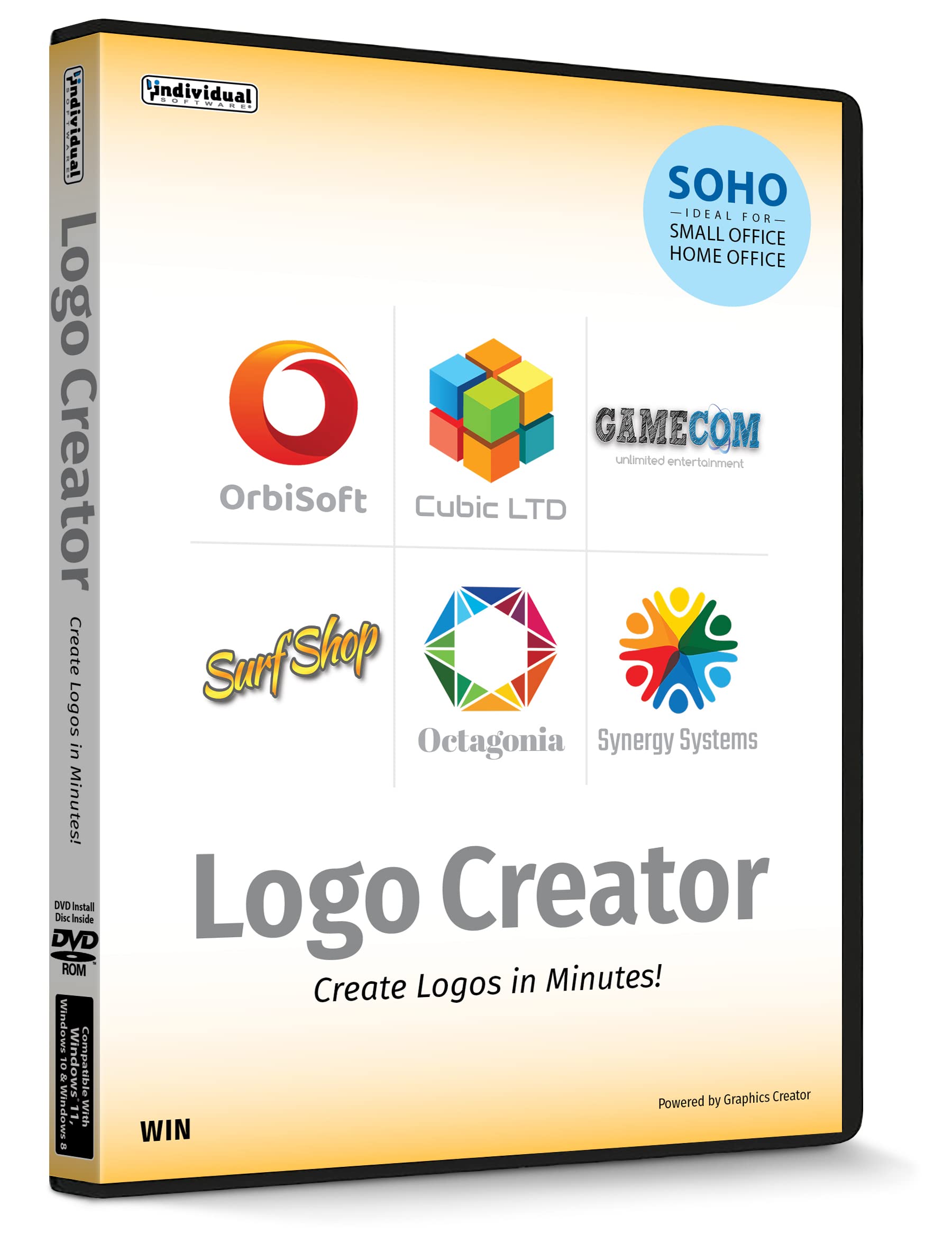 Logo Creator - Windows – Professional Logos for Business, Website, Print with Hundreds of Templates and Library of Free Photos & Videos – Windows/PC