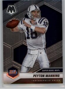 2021 panini mosaic #287 peyton manning indianapolis colts super bowl mvp official nfl football trading card in raw (nm or better) condition