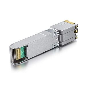 10Gb SFP+ RJ45 Transceiver, 10Gbase-T SFP+ Ethernet Module Support 10G/5G/2.5G/1.25G, Compatible with Cisco SFP-10G-T-S, Ubiquiti UF-RJ45-10G, UniFi, Meraki,MikroTik,Supermicro and More, 30m, 4 Pack