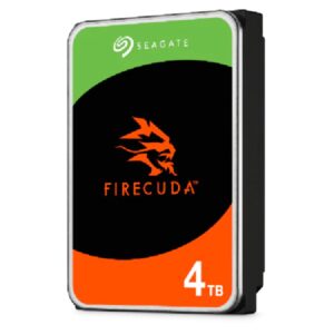 Seagate FireCuda HDD, 4TB, Internal Hard Drive HDD - 3.5 Inch CMR SATA 6GB/s 7,200 RPM 256 MB Cache 300TB/year (ST4000DX005)