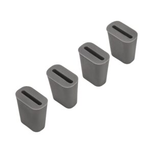 ruvati rinse grid gray feet- set of 4 - rva11014