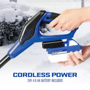 Snow Joe 24V-SS13-TV1 24-Volt IONMAX Cordless Snow Shovel Bundle, (w/ 4.0-Ah Battery, Charger, Cover, Ice Dozer, and Extended Warranty)