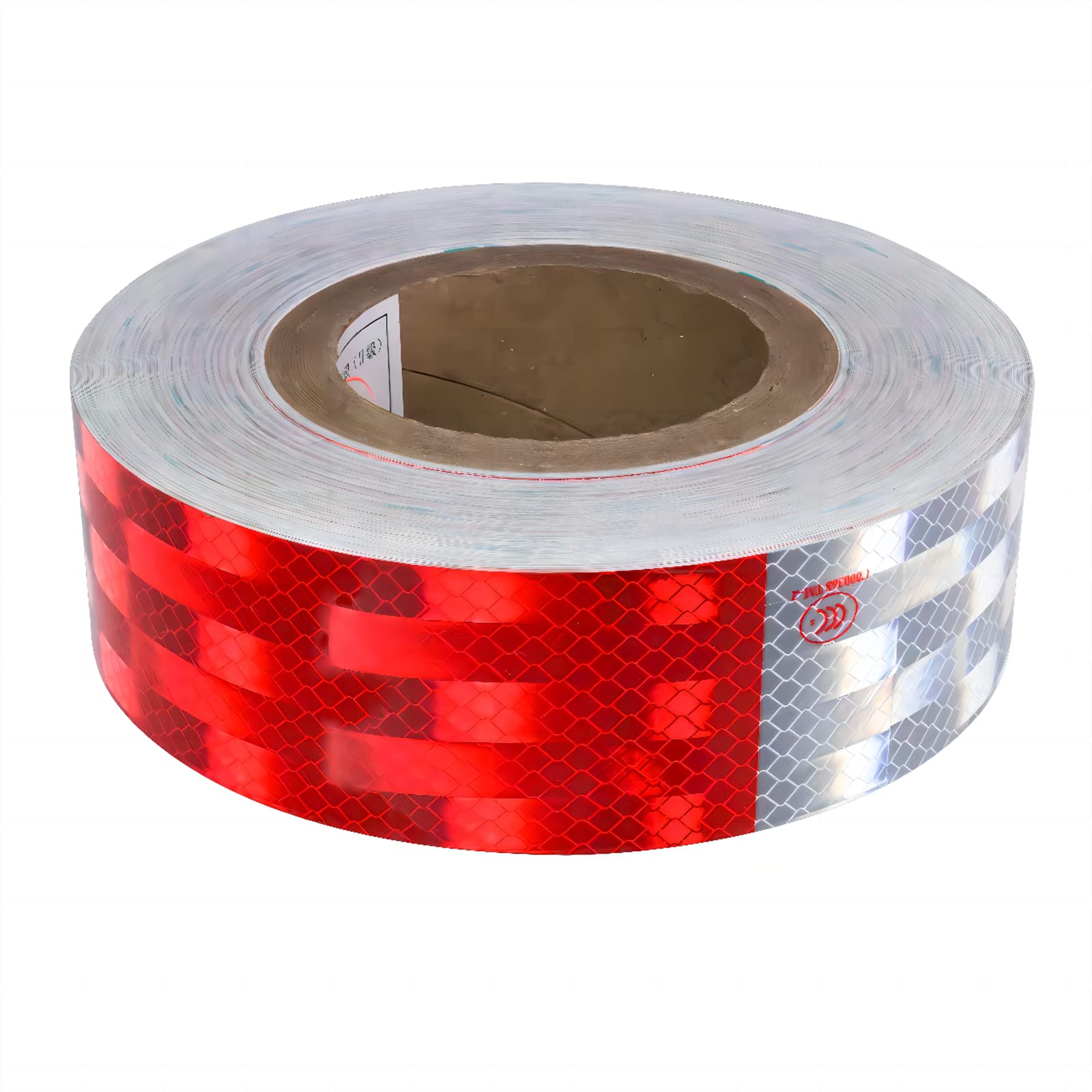 EZtar DOT-C2 Reflective Safety Tape 2 Inch x 150 Feet Red/White High Intensity Self Adhesive Waterproof Reflector Conspicuity Tape for Vehicles,Trailers,Boats,Signs