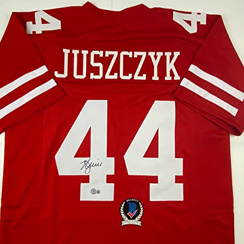 Autographed/Signed Kyle Juszczyk San Francisco Red Football Jersey Beckett BAS COA