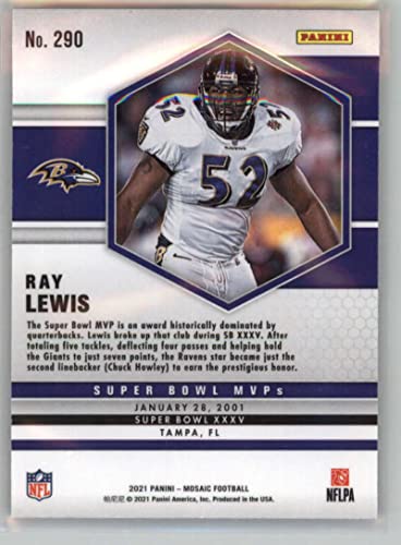 Football NFL 2021 Mosaic #290 Ray Lewis NM-MT Ravens