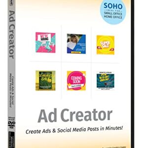 Ad Creator - Windows - Professional Ads for Business, Website, Print with Hundreds of Templates and Library of Free Photos & Videos – Windows/PC