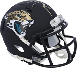 trevor lawrence jacksonville jaguars autographed riddell black matte speed mini helmet - autographed nfl mini helmets