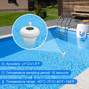 Inkbird Pool Thermometer with Bluetooth, for Hot Tub, Swimming Pool, Aquarium