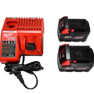 Milwaukee M18 18V Fuel 3/8" Mid-Torque Impact Wrench Kit Cordless Lithium-Ion Brushless 2960-22 with (2) 5Ah XC Batteries, Charger & Carrying Tool Case