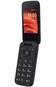 boost mobile tcl flip 4g lte flipphone, black - prepaid phone - carrier locked to