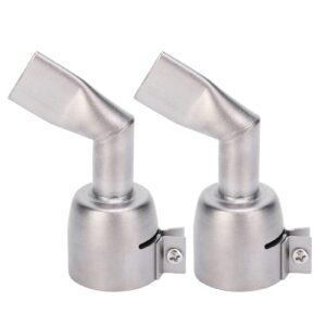 welding gun nozzle, 2pcs stainless steel hot air gun welding nozzle weld torch accessories flat 120 degree nozzle for welding pp pvc plastic sheet