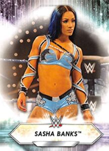 2021 topps wwe #163 sasha banks wrestling trading card