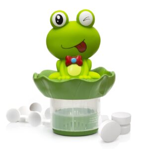 Doli Yearning Pool Chlorine Floater Floating Pool Chlorine Dispenser, Fits 1' and 3' Chemical Tablets Frog Tablet Dispenser Chlorine Basket…